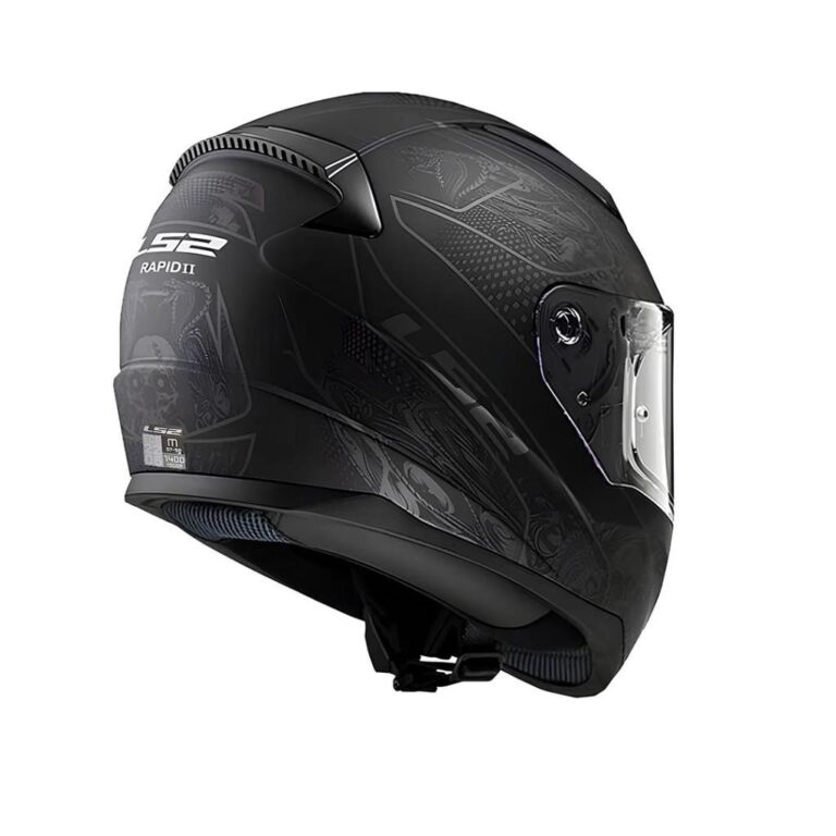 LS2 Rapid 2 Crypt Mat Siyah Kask - Etkin Motor