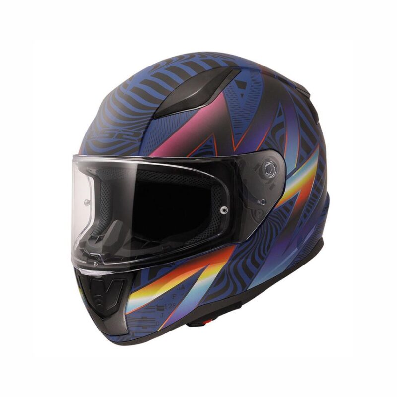 LS2 Rapid 2 Optik Mat Mavi-Mor Kask - Etkin Motor